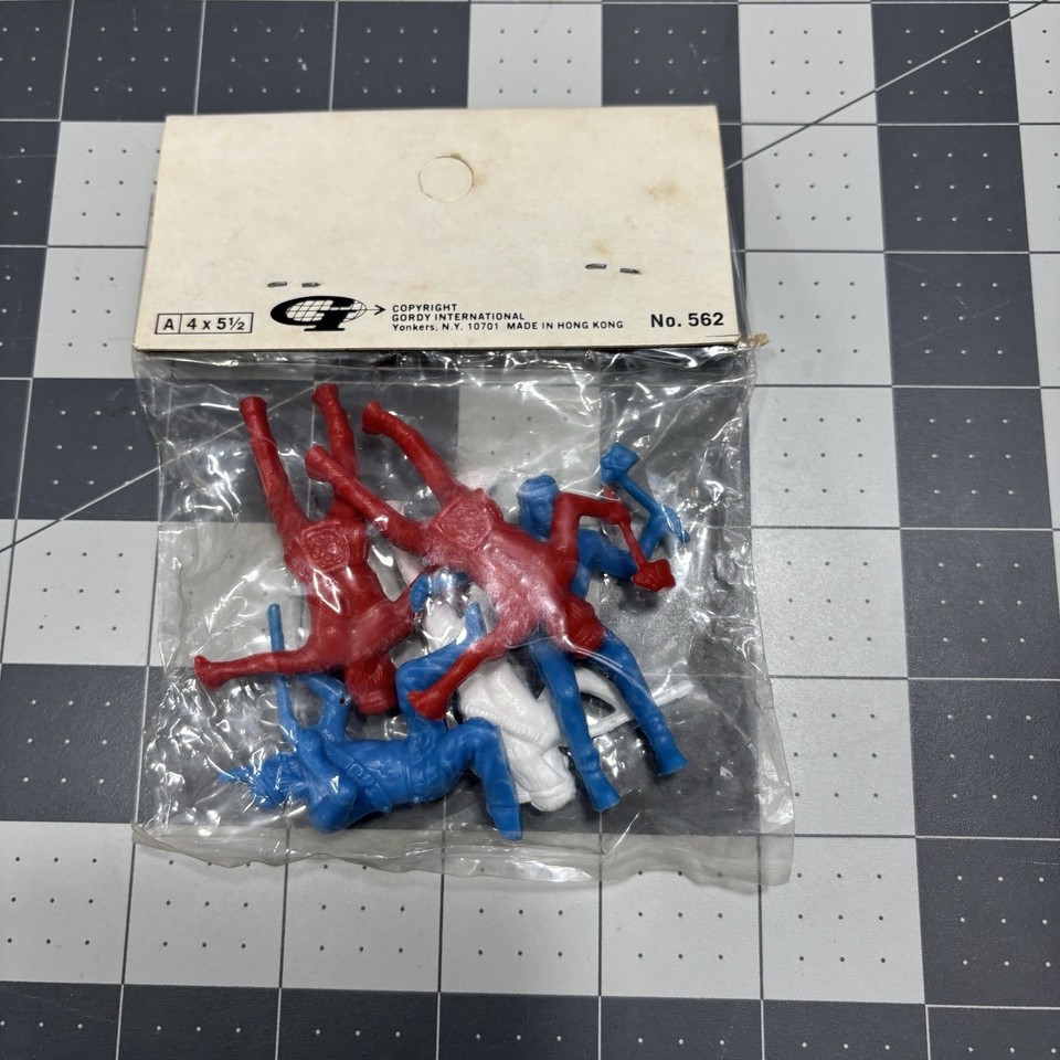 Vtg Men Of Action Toy Set 5 Native American Fighter Figures Unpunched ...