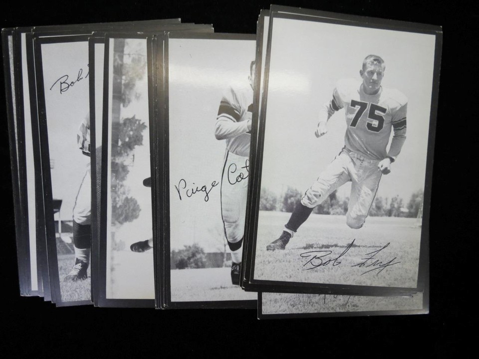 (37) 1950's Los Angeles Rams Football Black Border Team Issued Photo ...