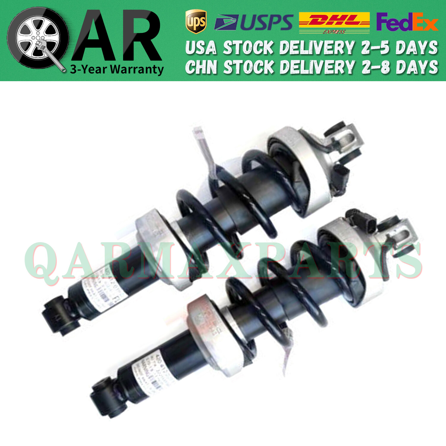 2x For Audi R8 V8 V10 Front Air Suspension Shock Struts Magnetic Ride ...