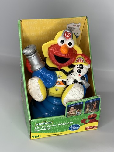 Elmo Grow With Me Sprinkler Fisher Price 2007 Mattel Sesame Street NIB ...