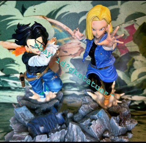 Z Studio Dragon Ball Android 17 18 Resin Statue Model 1/6 Scale In ...