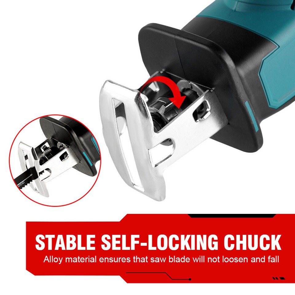 Cordless Reciprocating Saw Brushless High Power Cutting Tool with 2 ...