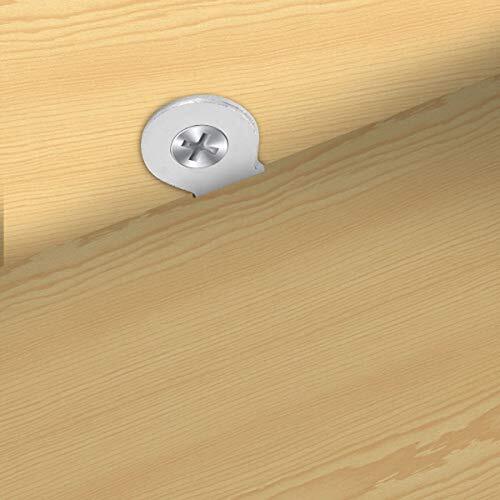 30 Pack Figure 8 Steel Desk Top Fastener Clip with Screws Heavy Duty ...