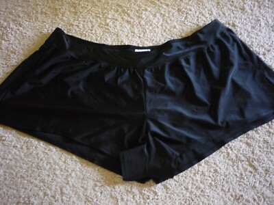 DELTA BURKE ONE PIECE SWIMSUIT -SZ 32W-BOTTOM ONLY-BLACK-SKIRT COVER ...