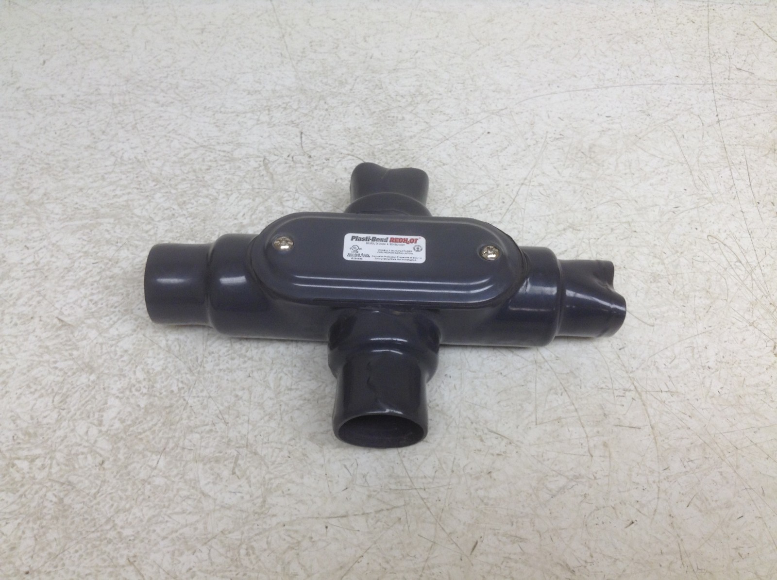 Plasti-Bond Redhot PRX47 1 1/4 X Body 4-Way Conduit Body New | eBay