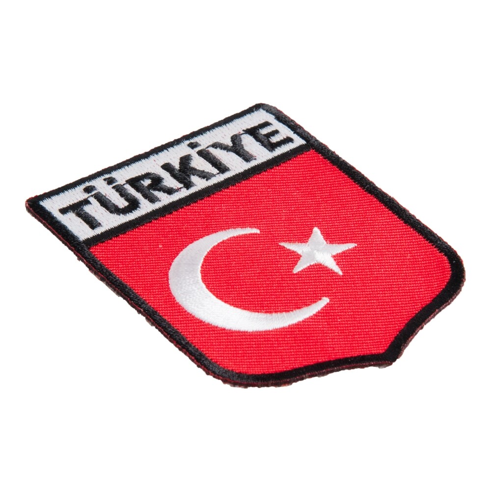 Turkiye Flag Shield Patch, European Country Flag Patches | eBay