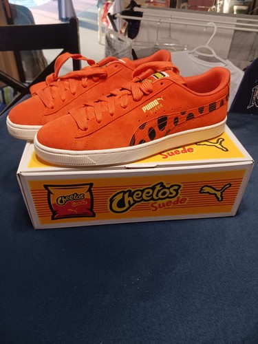 PUMA Cheetos Suede Chester cheetah sz 12 with collectible cheeto ...
