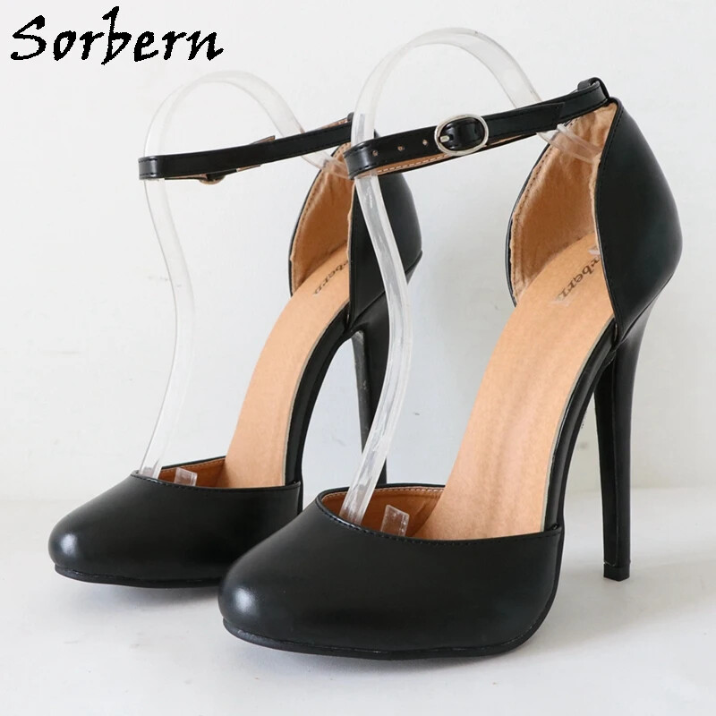 14Cm High Heel Two Piece Pump Shoes Women Stilettos Cute Round Toe ...