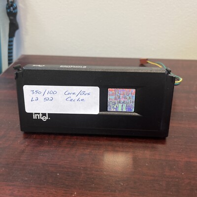 Vintage Intel Pentium II Processor 80523P350512E SL2SF with Fan | eBay