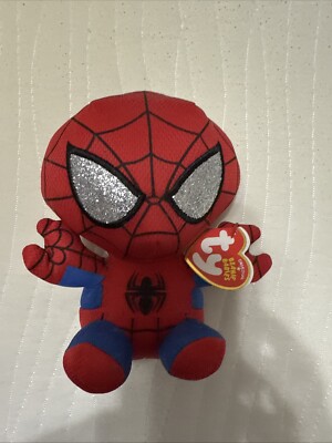 SPIDER-MAN Ty Beanie Babies 6 inch Marvel Plush Toy with Tags | eBay