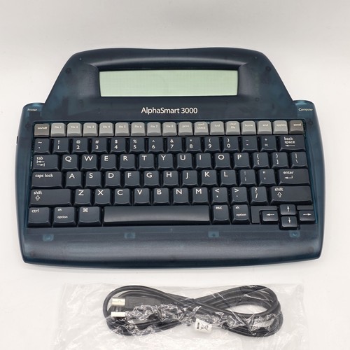 AlphaSmart 3000 ~USB CABLE NEW Backup Battery Installed 2025 | eBay