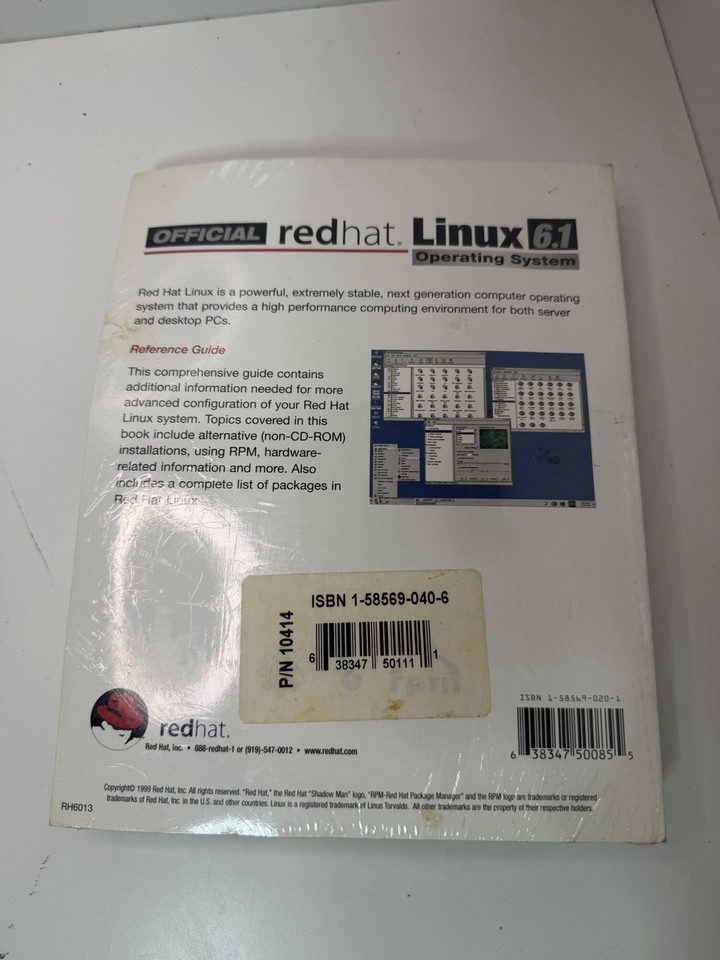 Vintage Red Hat Linux 6.1 Operating System Sealed Box CDs Manuals | eBay