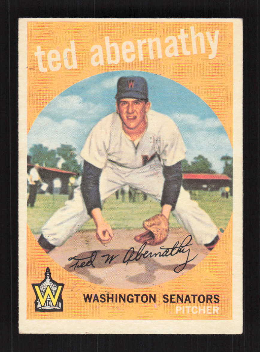 Ted Abernathy 1959 Topps Washington Senators #169 | eBay