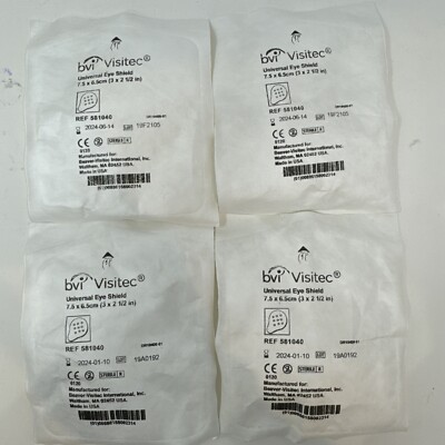Beaver Visitec BVI Universal Eye Shield #581040 Exp 06/14/2024 4 Pieces ...
