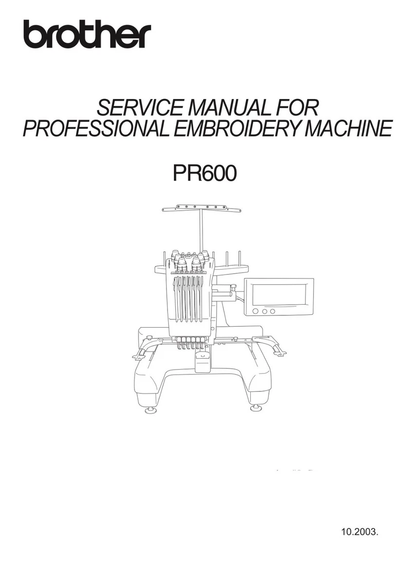 Brother Pr600 Manual