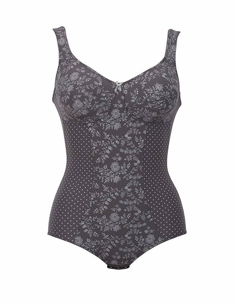 Anita GREY AND WHITE Nice Comfort Corselet Bodysuit, US 34C, UK 34C | eBay