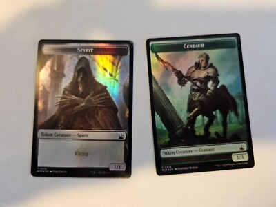 MTG Spirit (0018) Centaur Double-Sided Token - Ravnica Remastered (RVR ...
