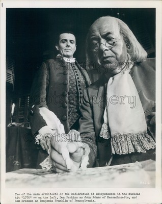 1976 Actors Don Perkins Sam Kressen in Musical 1776 Press Photo | eBay