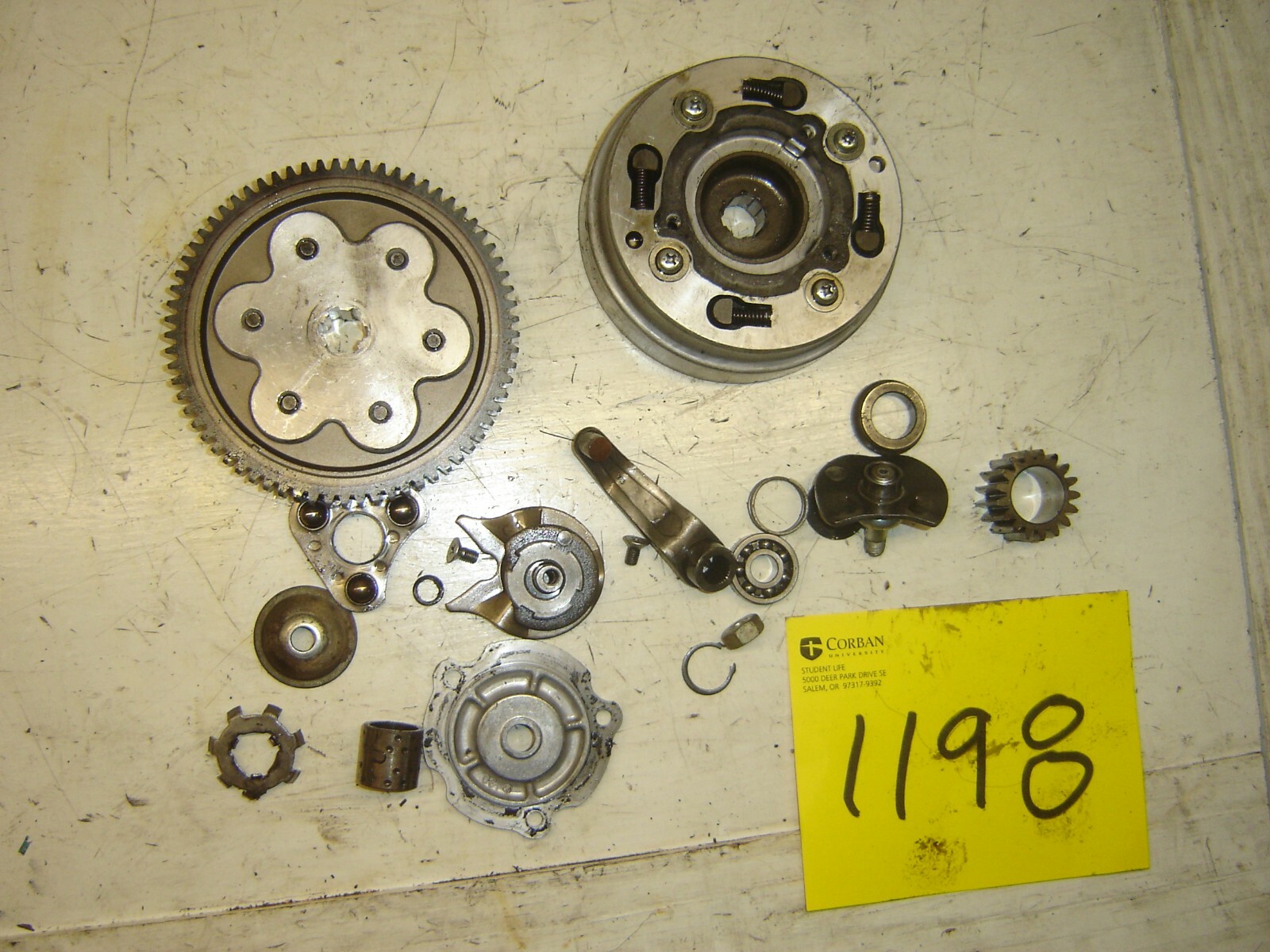 HONDA ATC70 ATC 70 AUTO CLUTCH BASKET AND MISC PARTS 1981 1982 1983 ...
