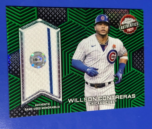 2023 Chrome WILSON CONTRERAS Green Authentics Relics #TCA-WIC /99 ...