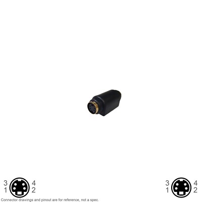 Adapter Video SVHS S-Video Mini Din 4 Pin MD4 Female Extension Coupler ...