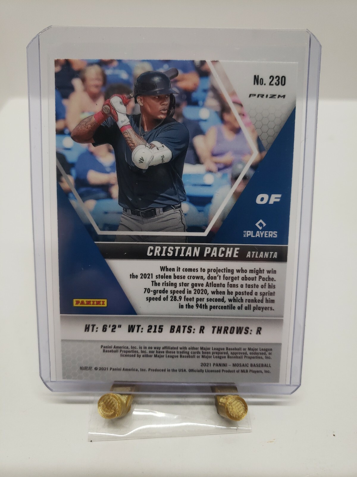 2021 Mosaic Baseball #230 Christian Pache Silver Prizm SP Rookie ...