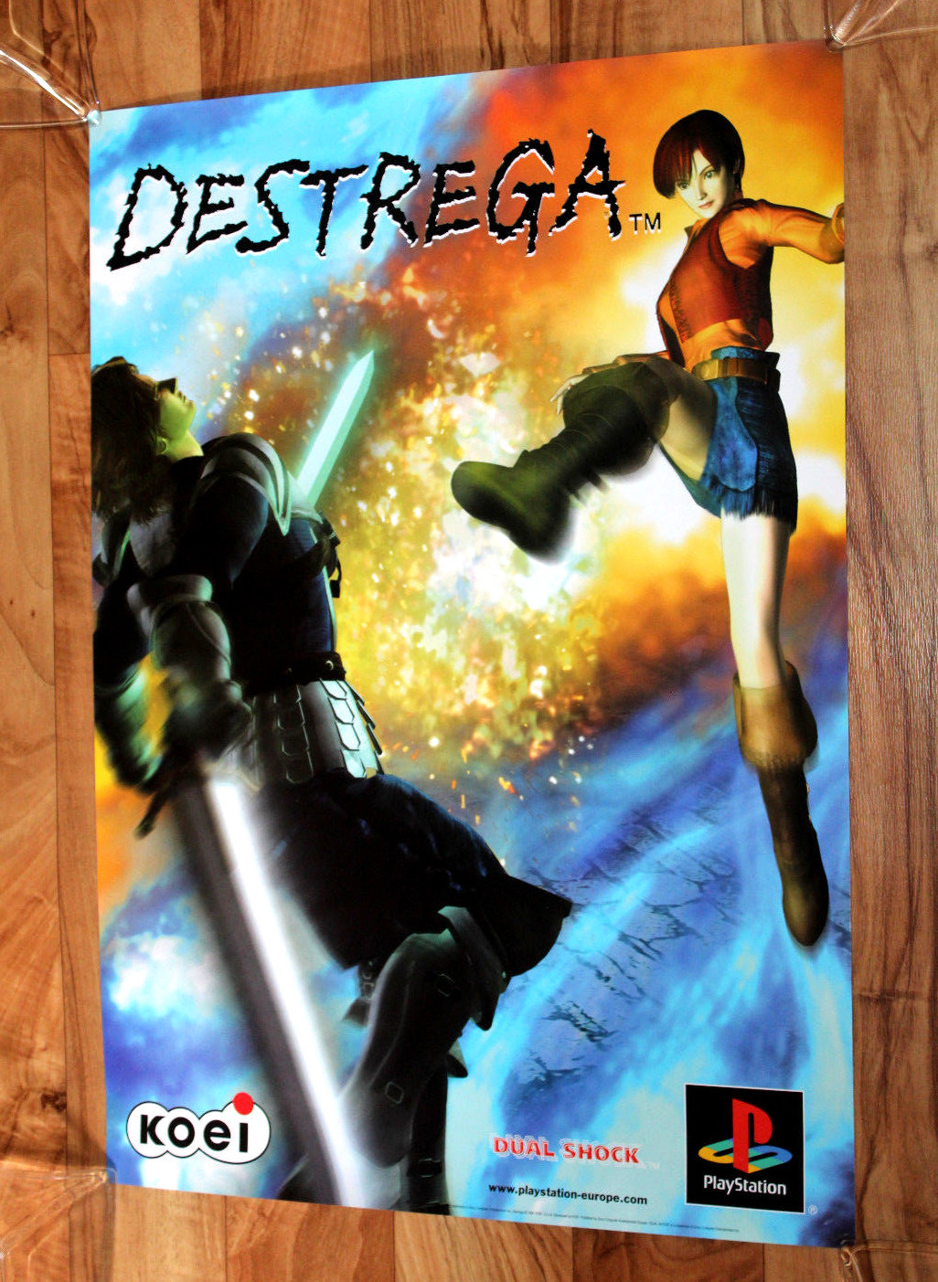 Destrega Old Vintage Game Store Promo Poster Playstation 1 PS1 Very ...