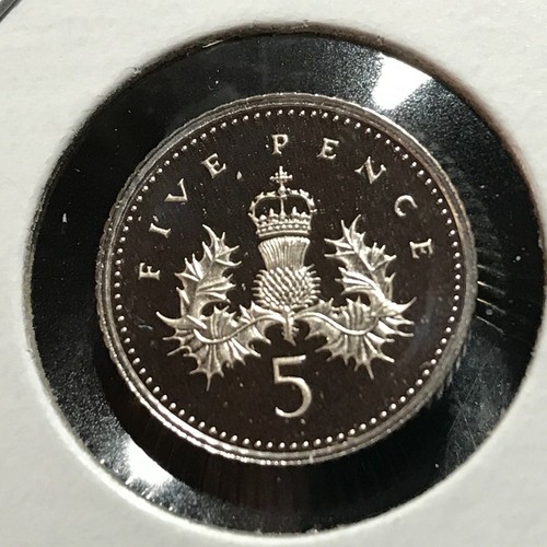 1990 GREAT BRITAIN SILVER PROOF 5 PENCE BRILLIANT UNCIRCULATED | eBay