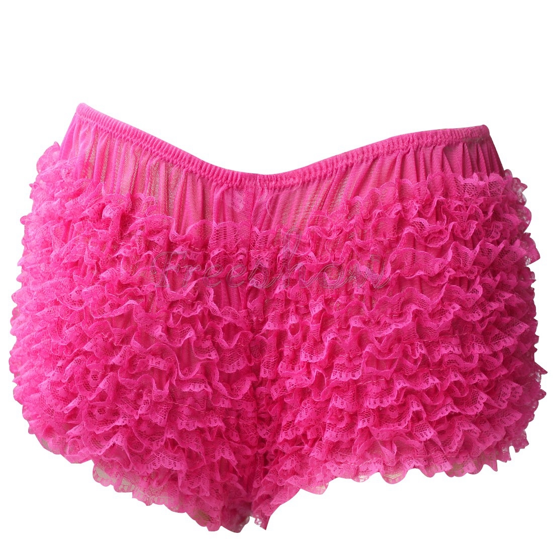Yummy Women Frilly Knickers Burlesque Ruffle Lace Shorts Fancy Dress ...