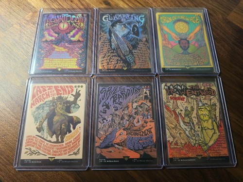 Magic The Gathering LOTR 8 Borderless Poster Lot, 2 Foil All NM | eBay