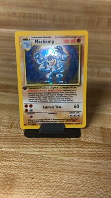 1st Edition Machamp Holo Shadowless | eBay