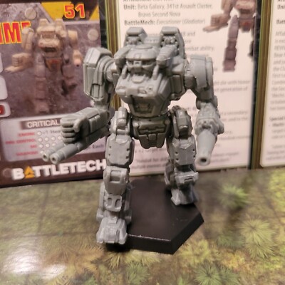 BattleTech Miniatures - Executioner/Gladiator Mech & Cards - Clan ...