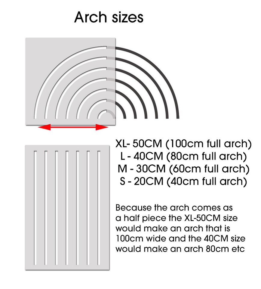 Boho Line arch Wall Stencil / Various sizes / wall arch painting ...