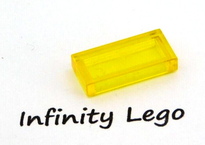 20 LEGO Trans-Yellow Tile 1 x 2 Smooth Finishing (3069) - (20 Pieces ...