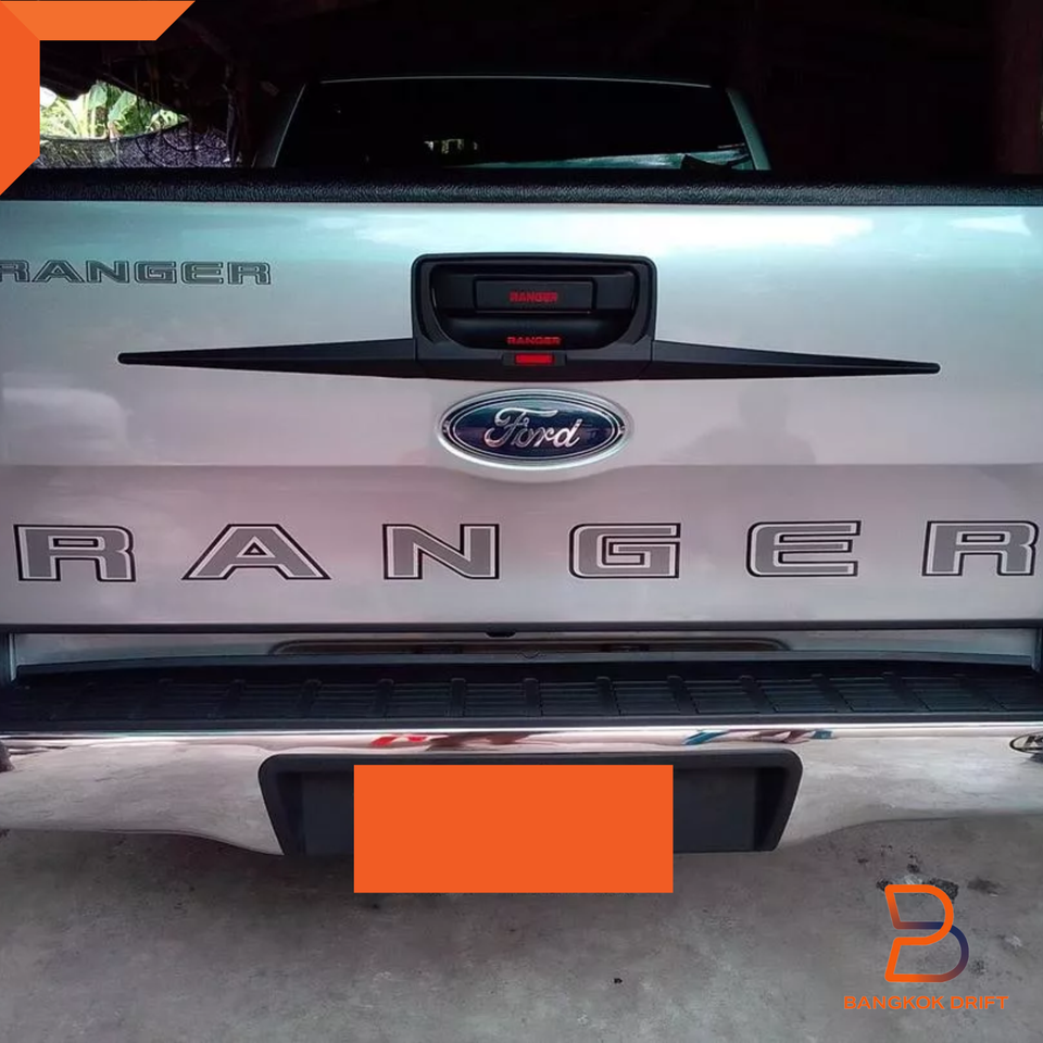 Grey Black Rear Tailgate Decal Sticker For FORD RANGER T6 WILDTRAK XLT ...