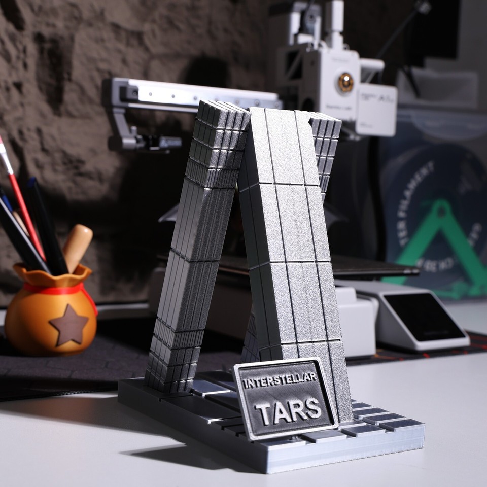 Interstellar Movie TARS Robot Figure Custom 3D Printed Model Gunmetal ...