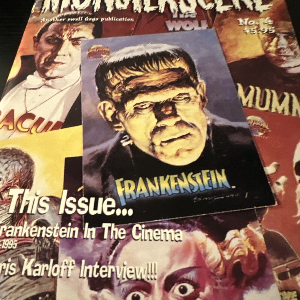 Monster Scene Magazine No.4 Boris Karloff Cover 1995 Bela Lugosi Horror ...