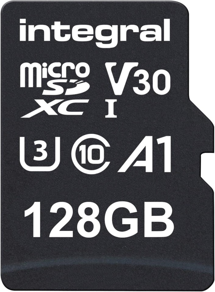 Integral 128GB Micro SD Card 4K Video Premium High Speed Memory Card ...