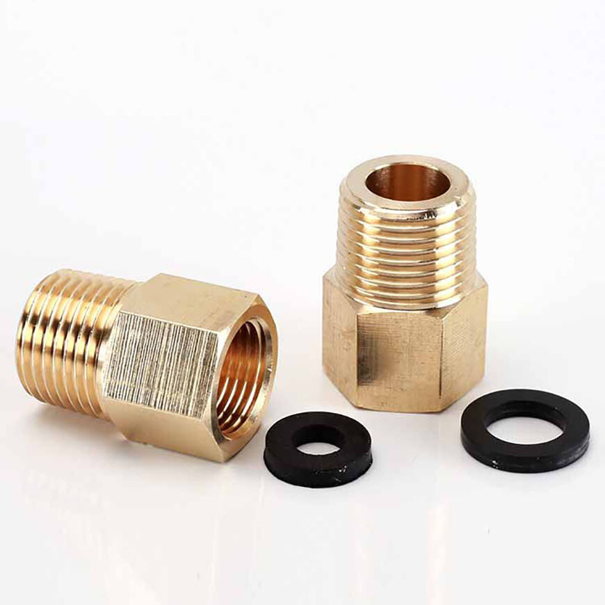 Metric M18 & BSP 1/2 Male to Female Brass Reducer Pipe Fitting Adapter ...