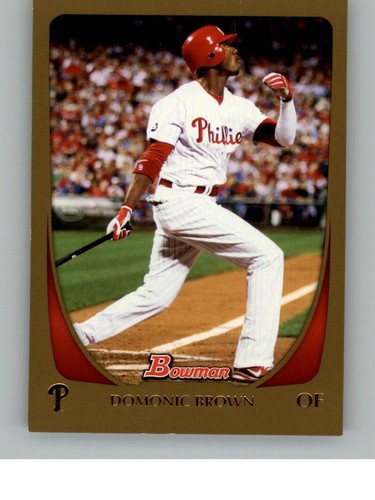 2011 Bowman Domonic Brown 15 Philadelphia Phillies Gold | eBay