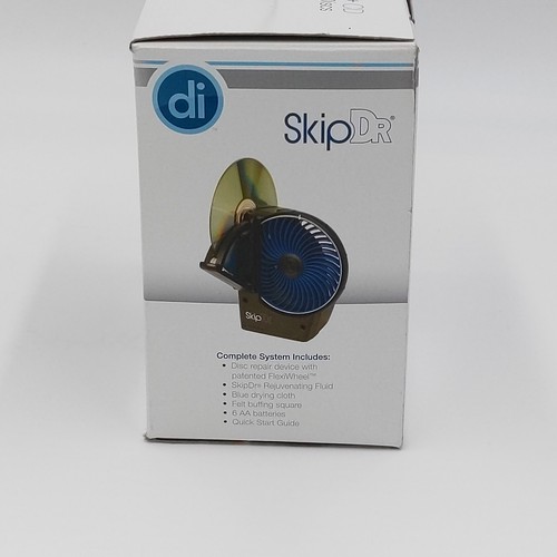 SkipDr CD & DVD Motorized Disc Repair System Black/Blue w/Cleaner | eBay