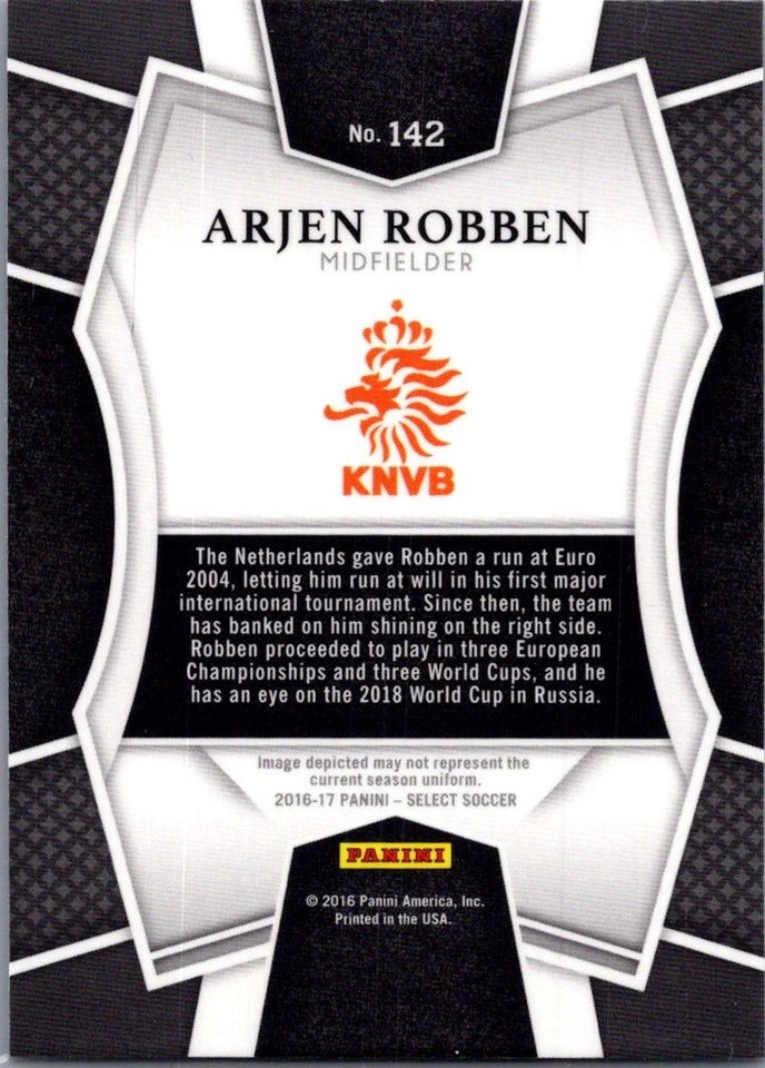 2016-17 Panini Select - Mezzanine Arjen Robben #142 Silver Prizm ...