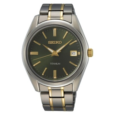 Brand New Seiko Man Classic Titanium SUR377P1 SUR377 Quartz 6N52 Watch ...