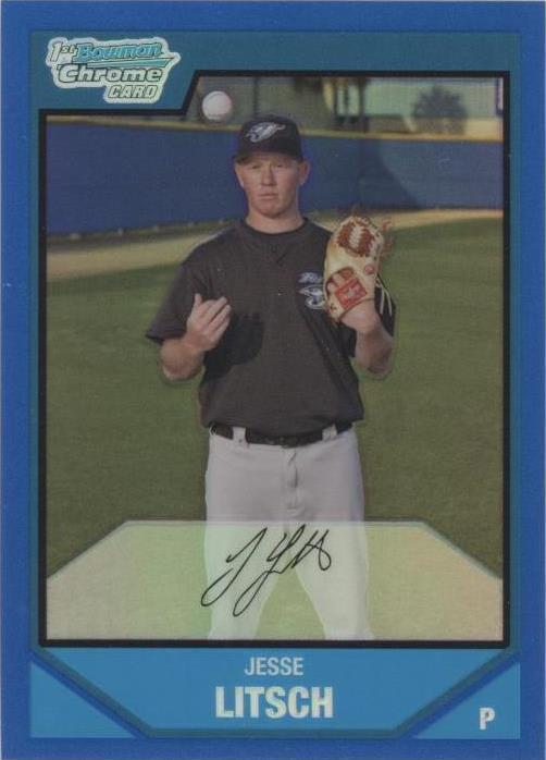 2007 Bowman Chrome - Prospects Jesse Litsch #BC42 Blue Refractor /150 ...