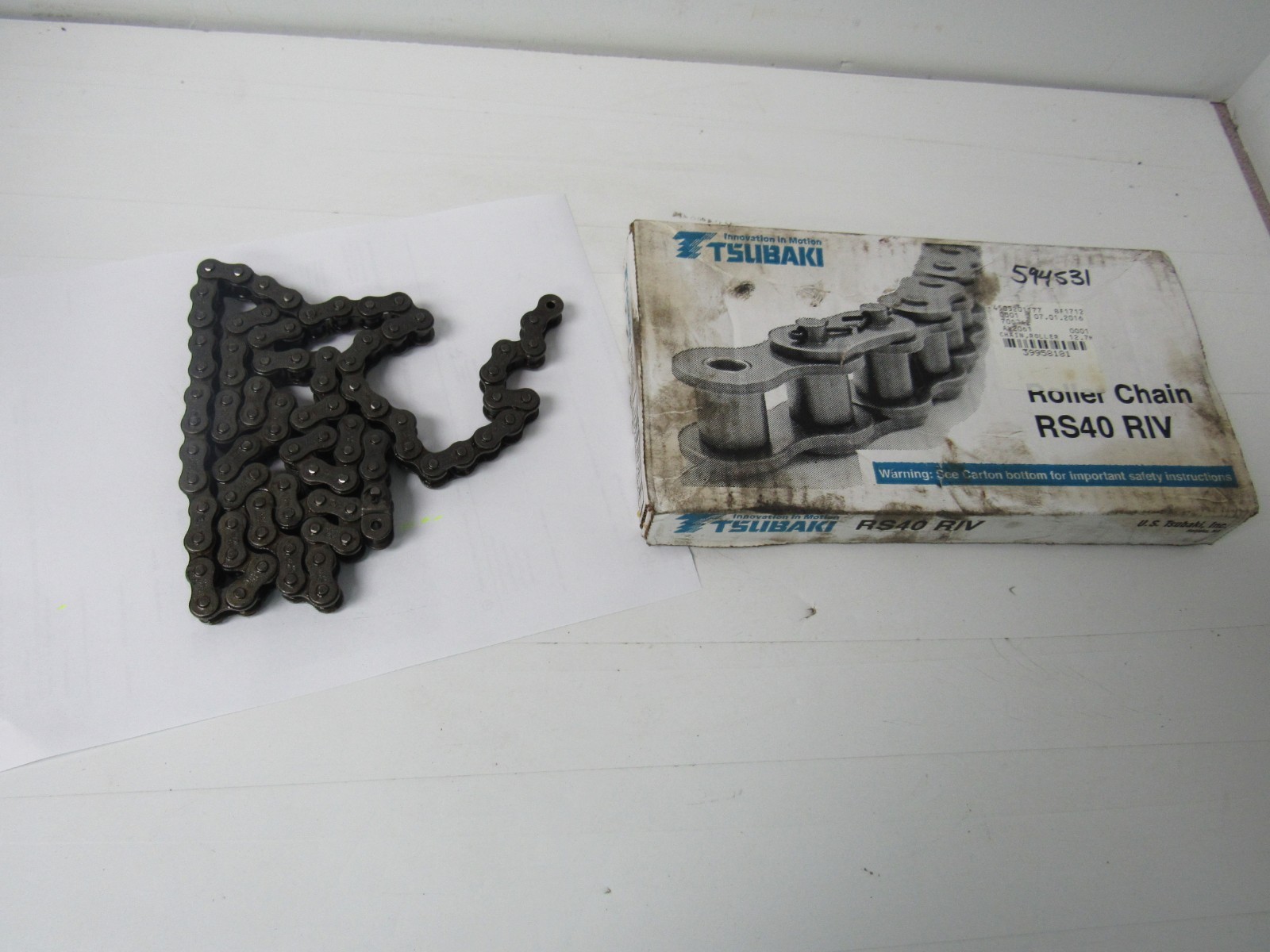 TSUBAKI ROLLER CHAIN RS40 RIV | eBay
