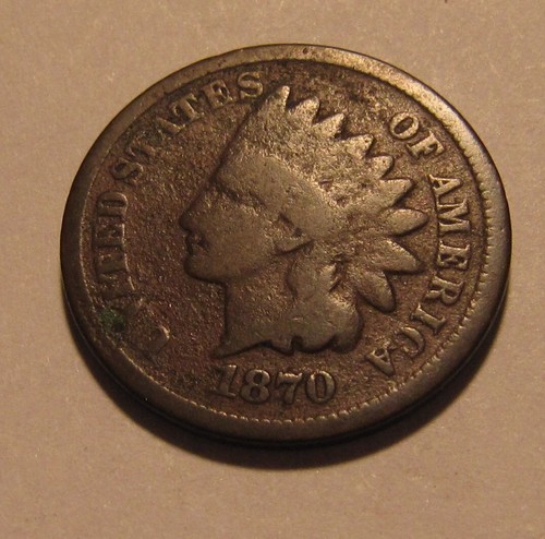 1870 Indian Head Cent Penny - Very Good Condition - 233SU | eBay