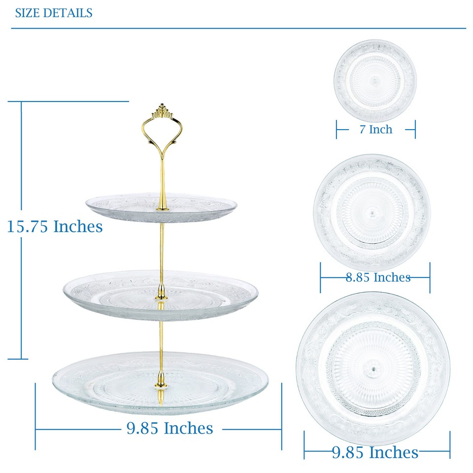 Afternoon Tea Cake Stand 3 Tier Tea Wedding Plates Party Tableware ...