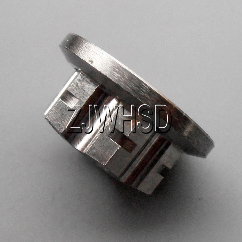 M8 x 1.25 Ti Titanium Hex Flange Flower Nut for Motorcycle Bicycle Boat ...