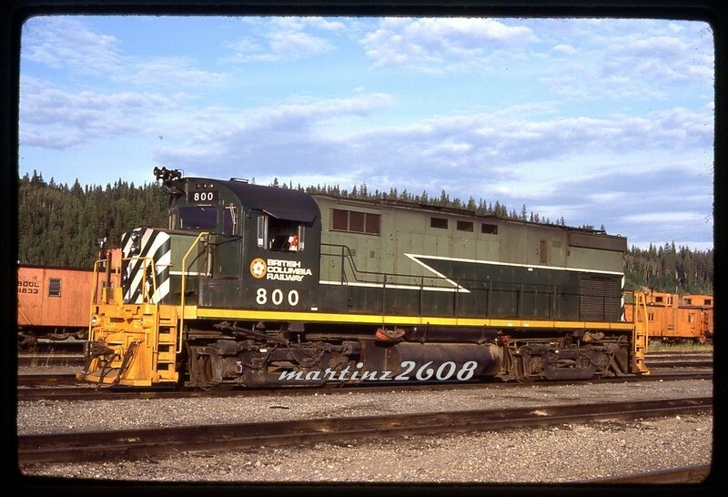 (W) ORIG. TRAIN SLIDE-BRITISH COLUMBIA RAILROAD (BCR) 800 ROSTER | eBay