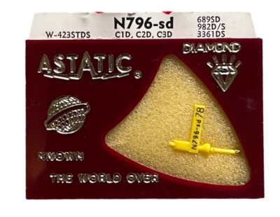 Astatic Diamond Phonograph Needle N796-sd C1D, C2D, C3D Tetrad Stereo ...